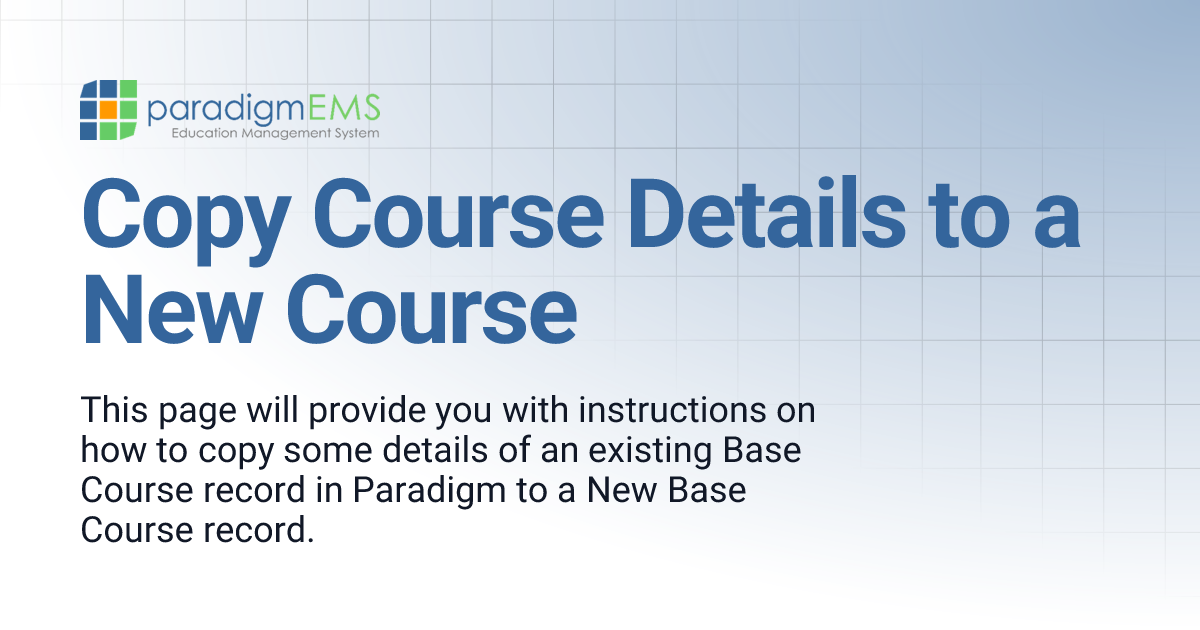 Copy Course Details to a New Course | Silverband Documentation