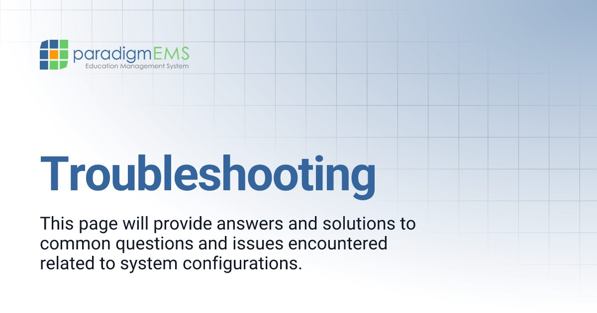 Troubleshooting | Silverband Documentation