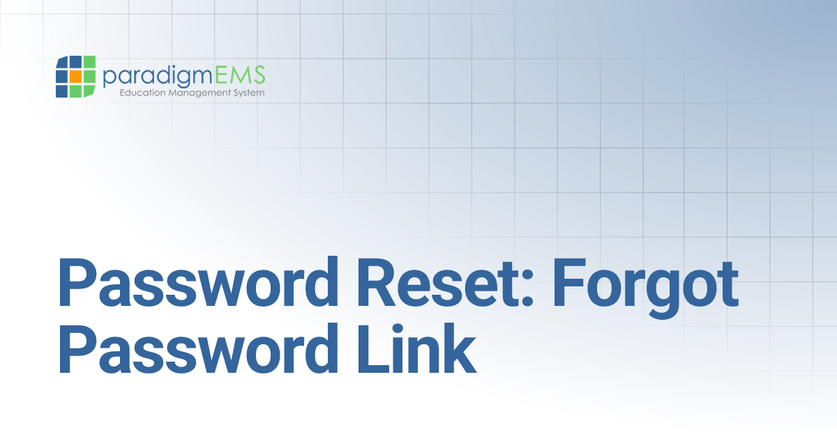 Password Reset: Forgot Password Link | Silverband Documentation
