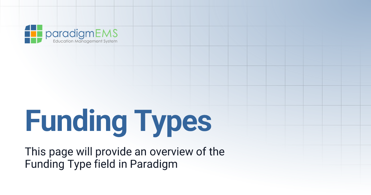 Funding Types | Silverband Documentation