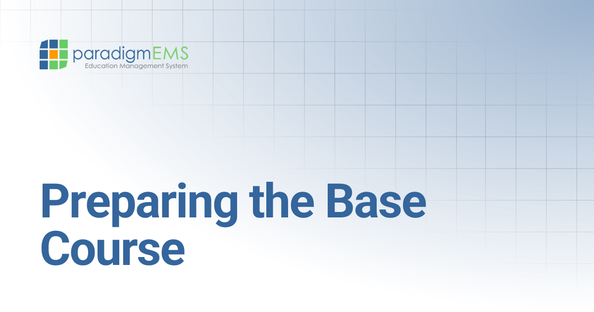 Preparing the Base Course | Silverband Documentation