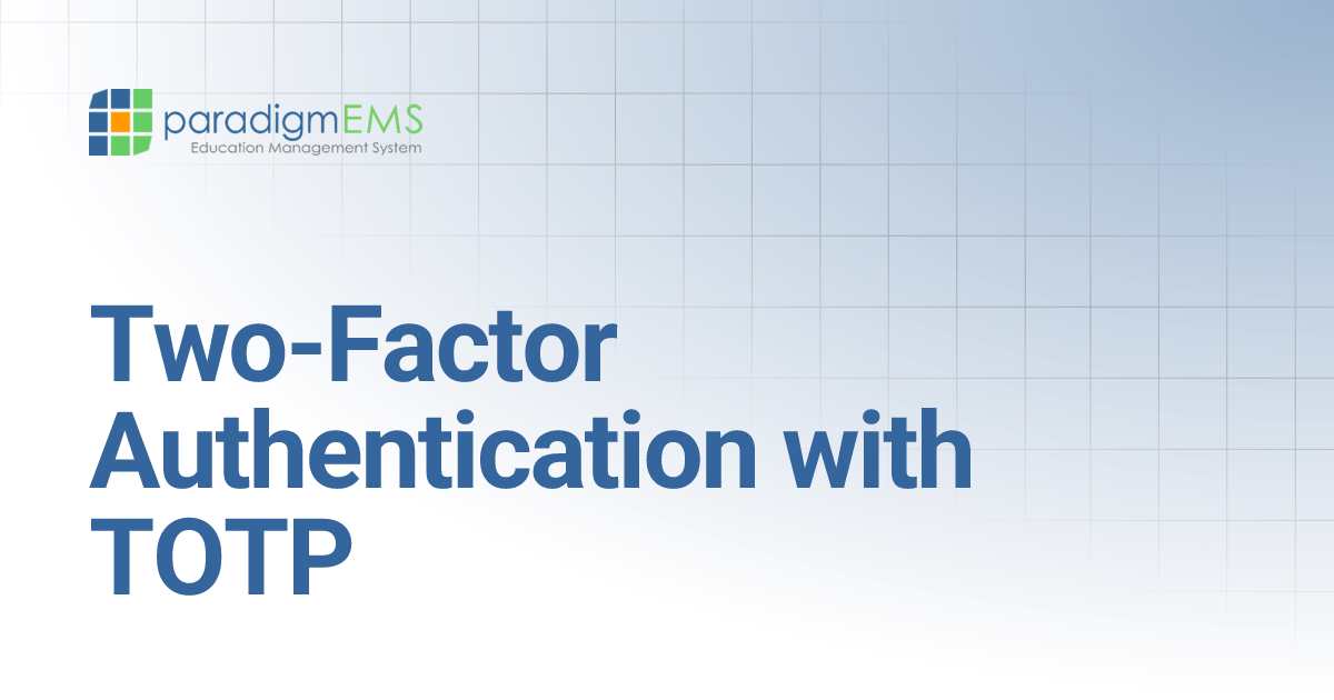 Two-Factor Authentication with TOTP | Silverband Documentation