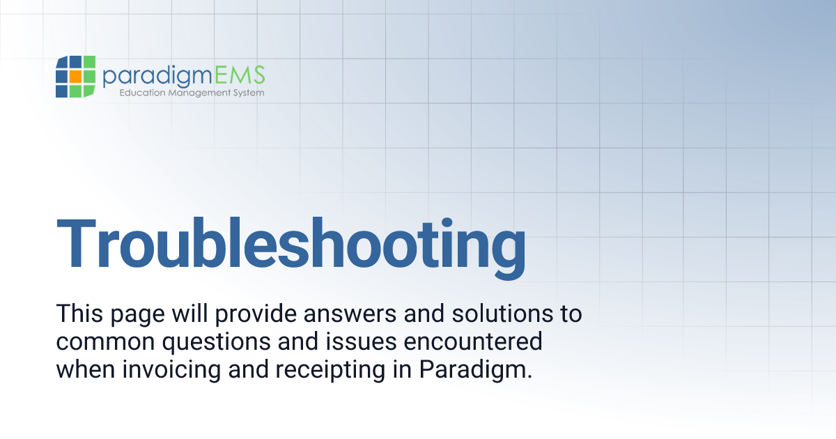 Troubleshooting | Silverband Documentation