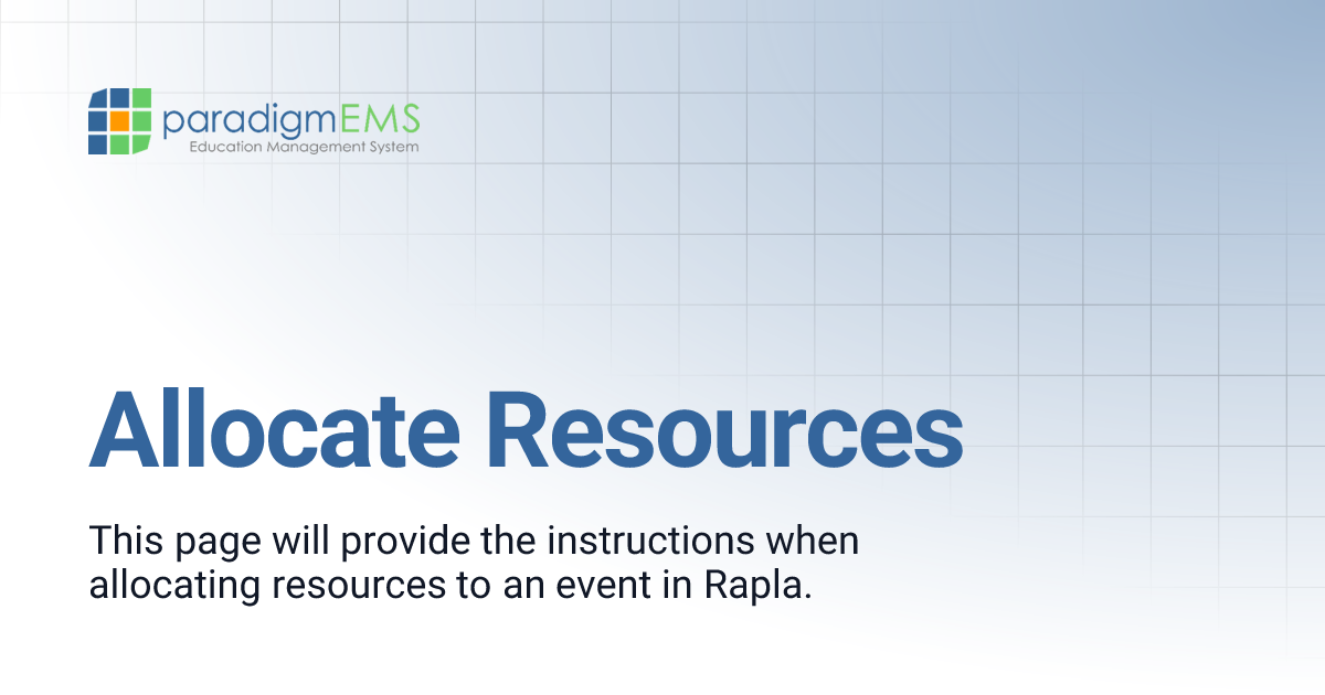 Allocate Resources | Silverband Documentation