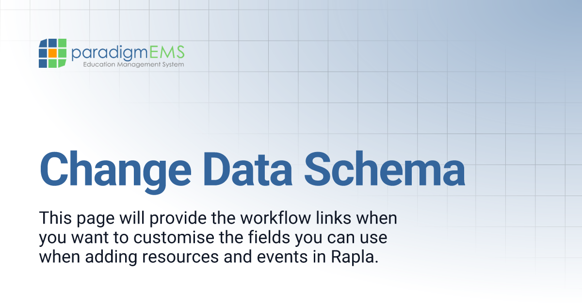 Change Data Schema | Silverband Documentation
